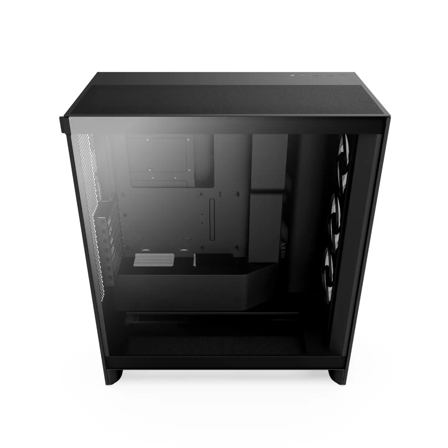 NZXT H7 Flow RGB (2024) Mid Tower Tempered Glass PC Gaming Case Black ...
