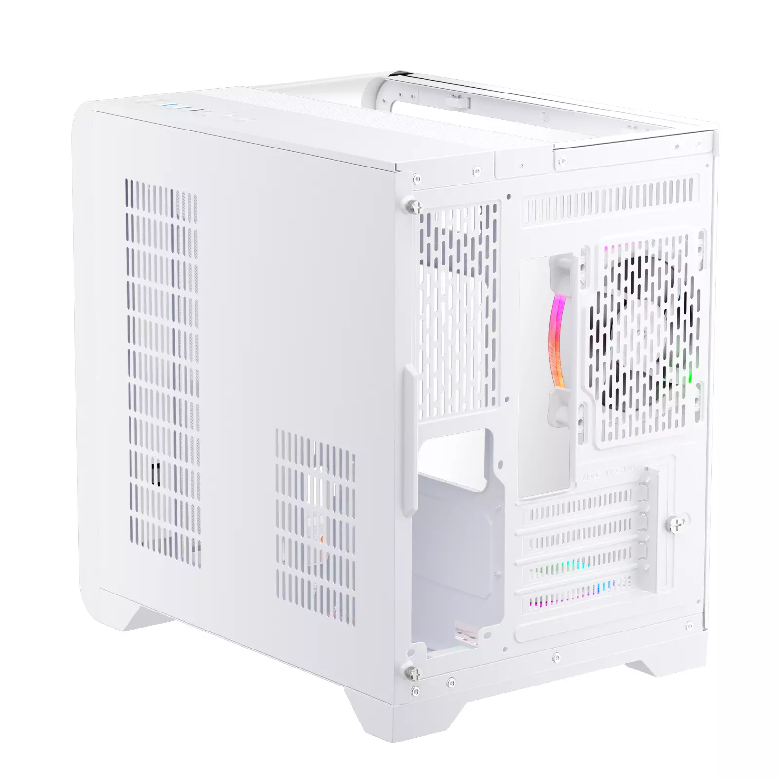 1St Player RT5 Micro ATX White Case with 3 x RGB Fans | Falcon Computers