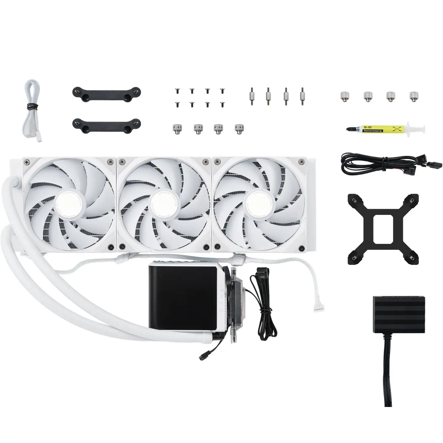TRYX PANORAMA 360mm AIO Liquid Cooler ARGB White - Special Offer ...